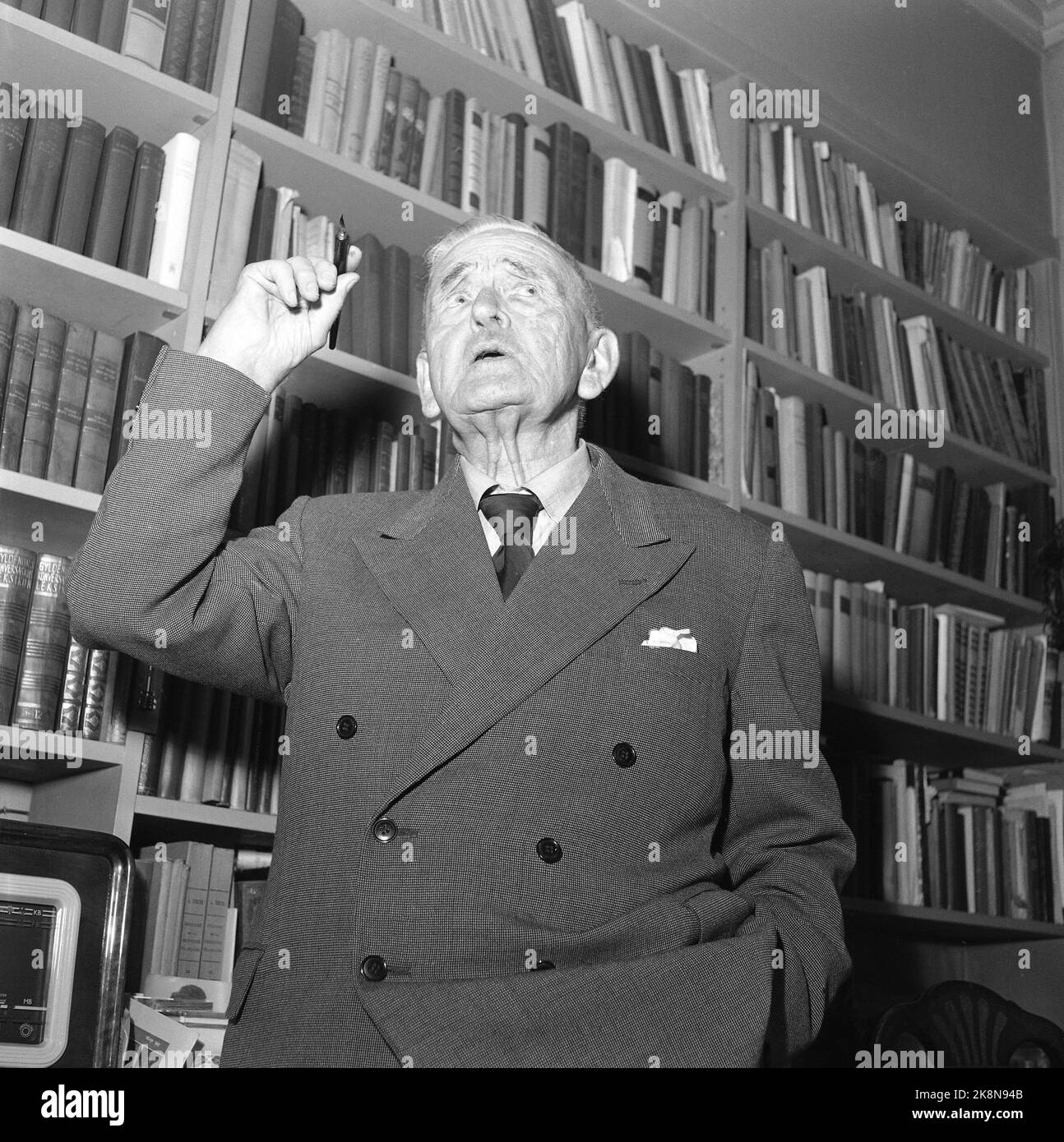 Portrait of actor Hauk Aabel. He is here 87 years old and still works ...