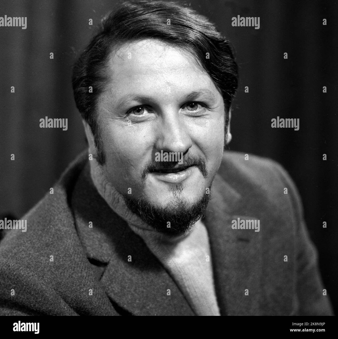 Oslo january 1971 actor jon eikemo portrait photo hi-res stock ...