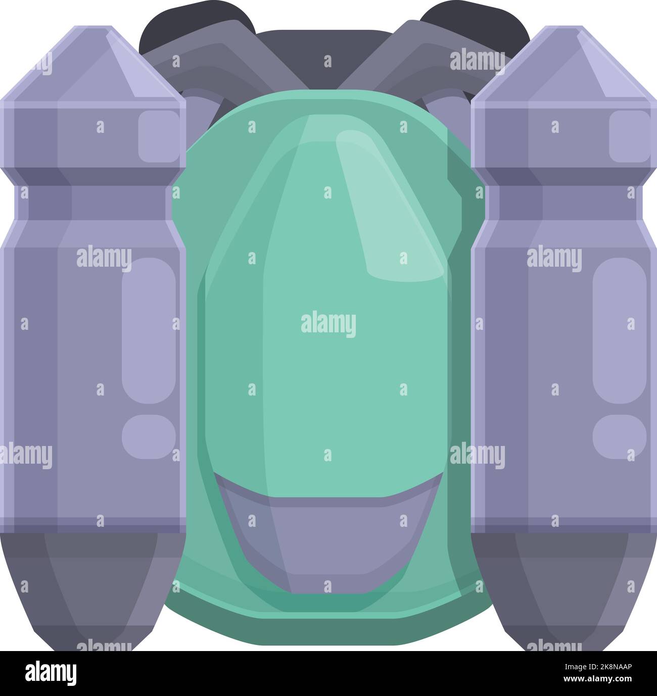 Acceleration jetpack icon cartoon vector. Jet boost. Career action ...