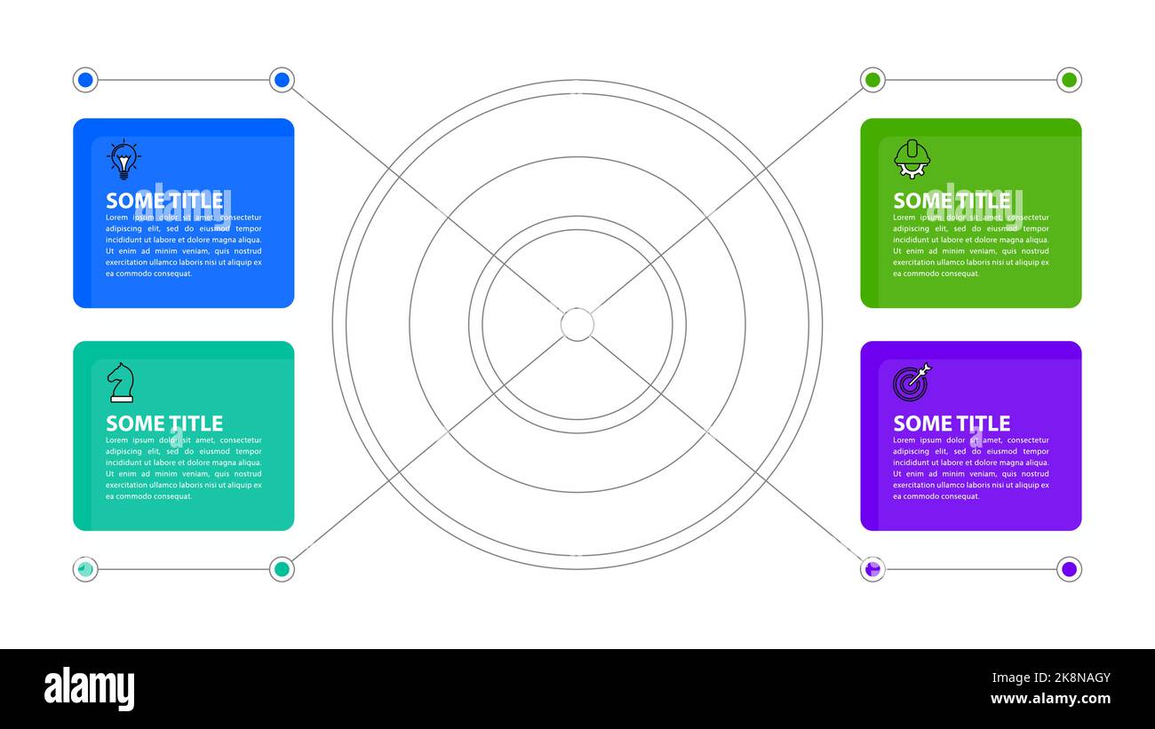 Infographic template with icons and 4 options or steps. Can be used for workflow layout, diagram ...