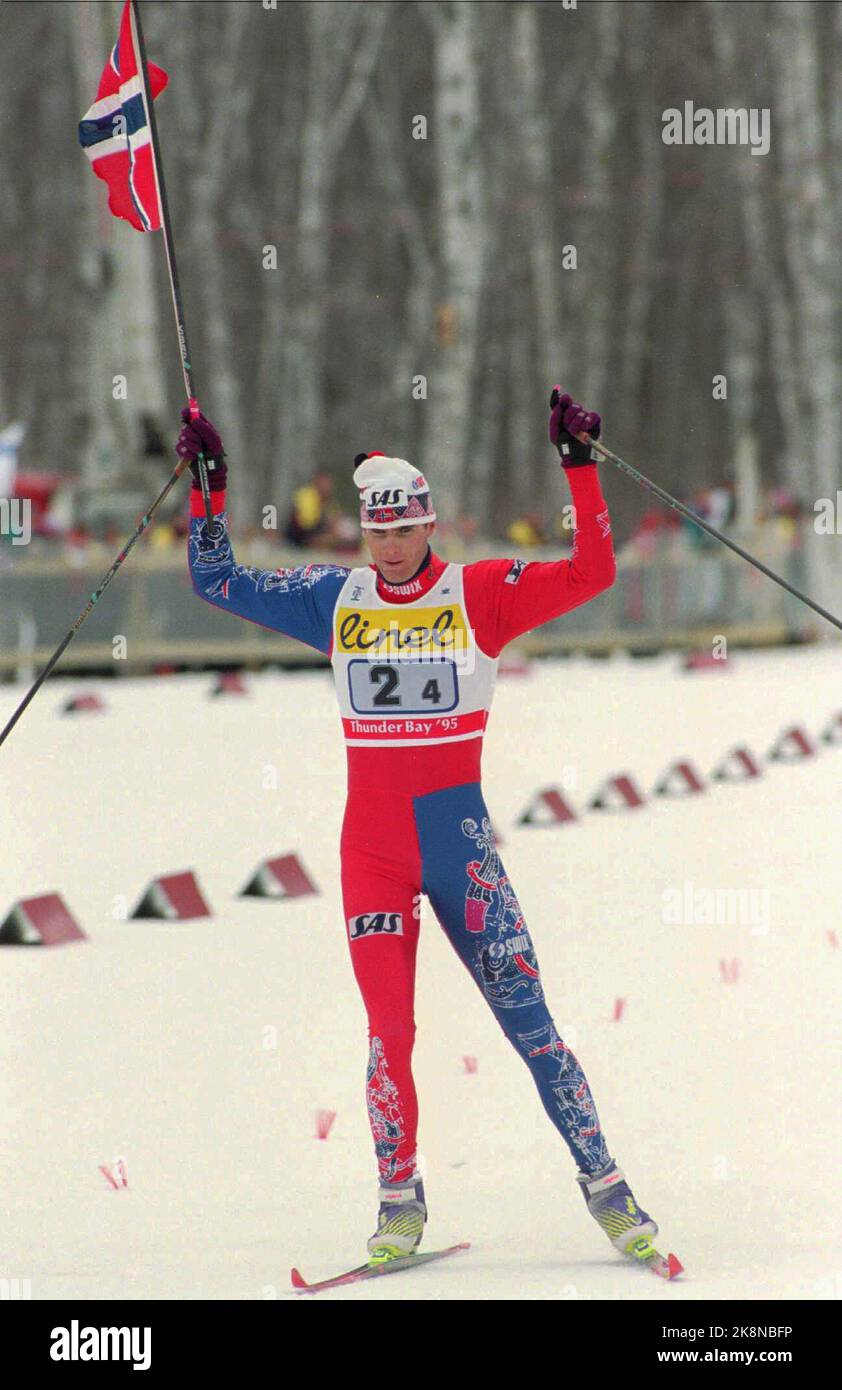 Canada 19950317 ski world cup cross country skiing hi-res stock photography and images - Alamy