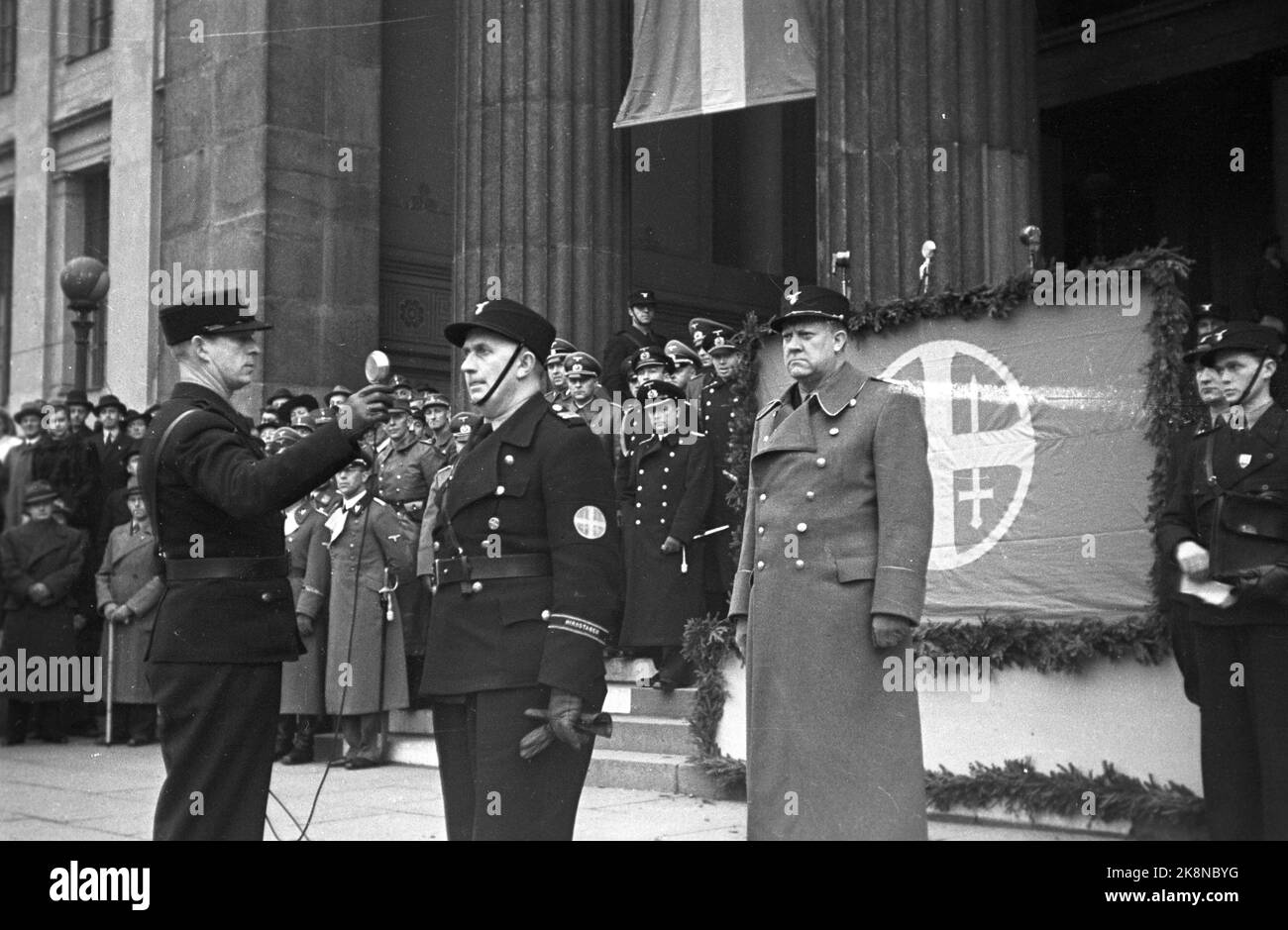 Johnsen ntb nazism uniform war soldiers coat pulpit Black and White ...