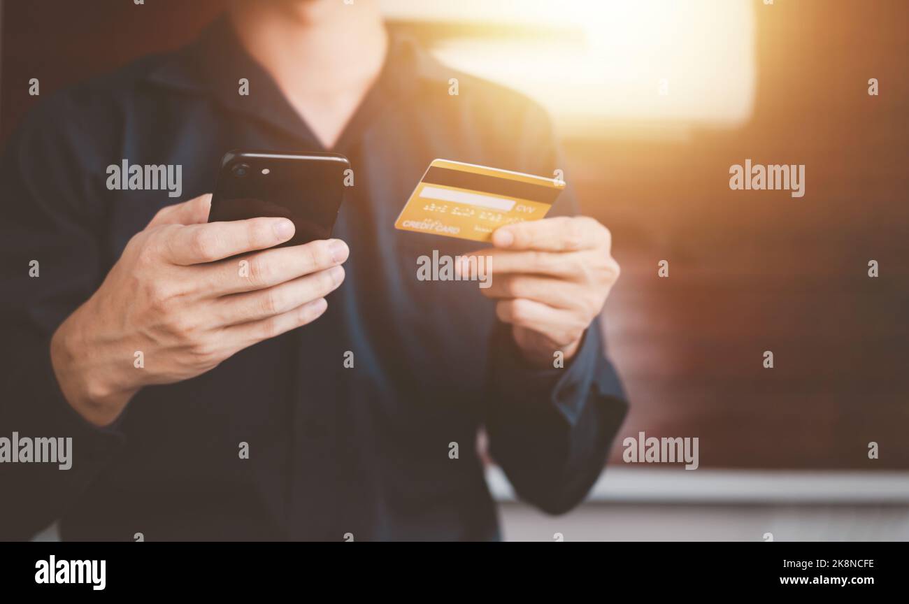 Mobile payment with wallet app via smartphone and credit card ...