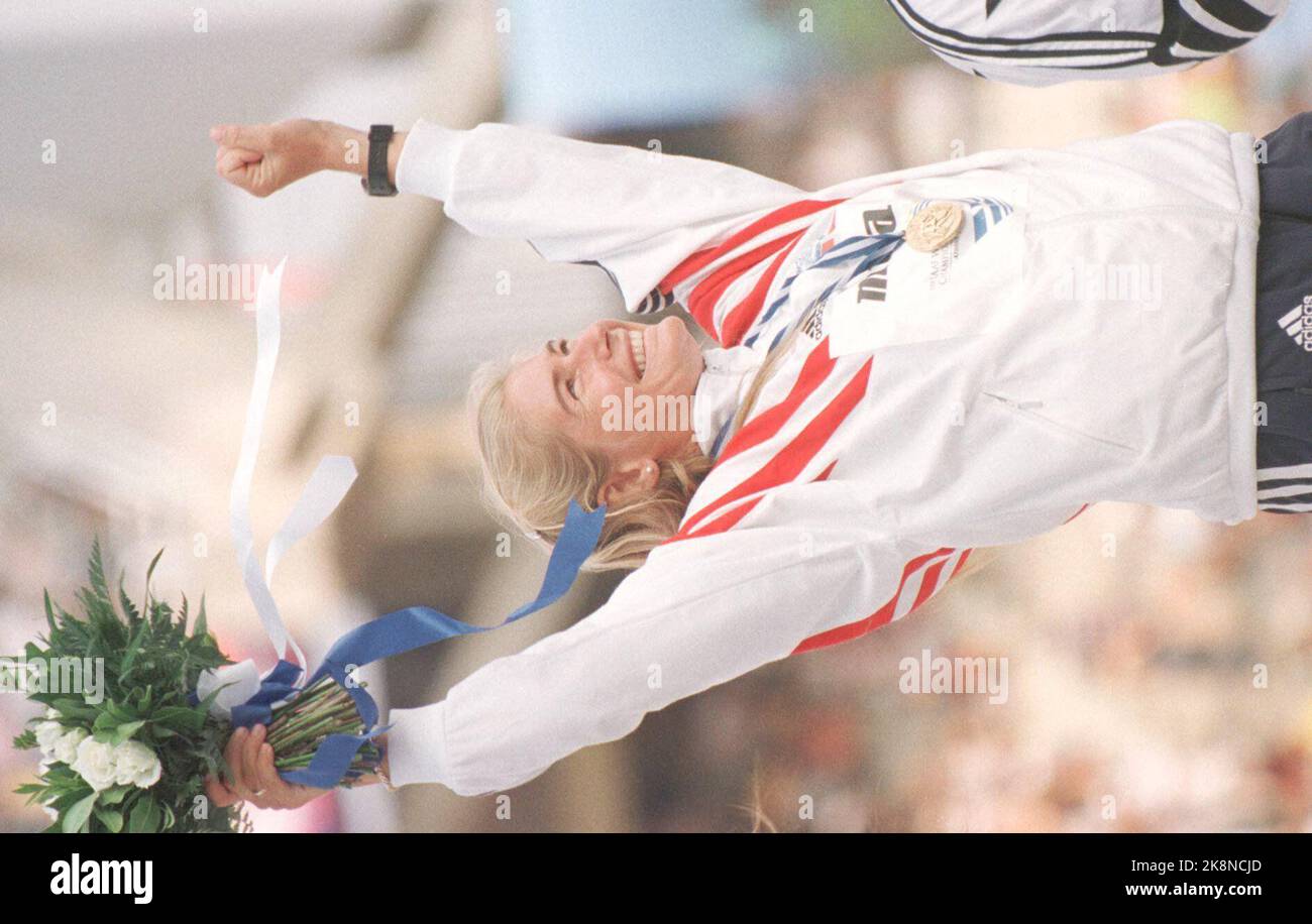 Athens. Trine Hattestad received her javelin gold on Sunday. Photo ...