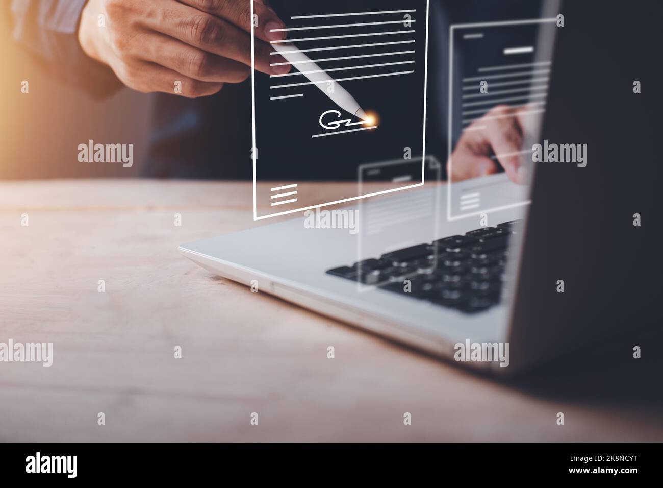 Electronic signature or e-signing. Document Management System (DMS ...