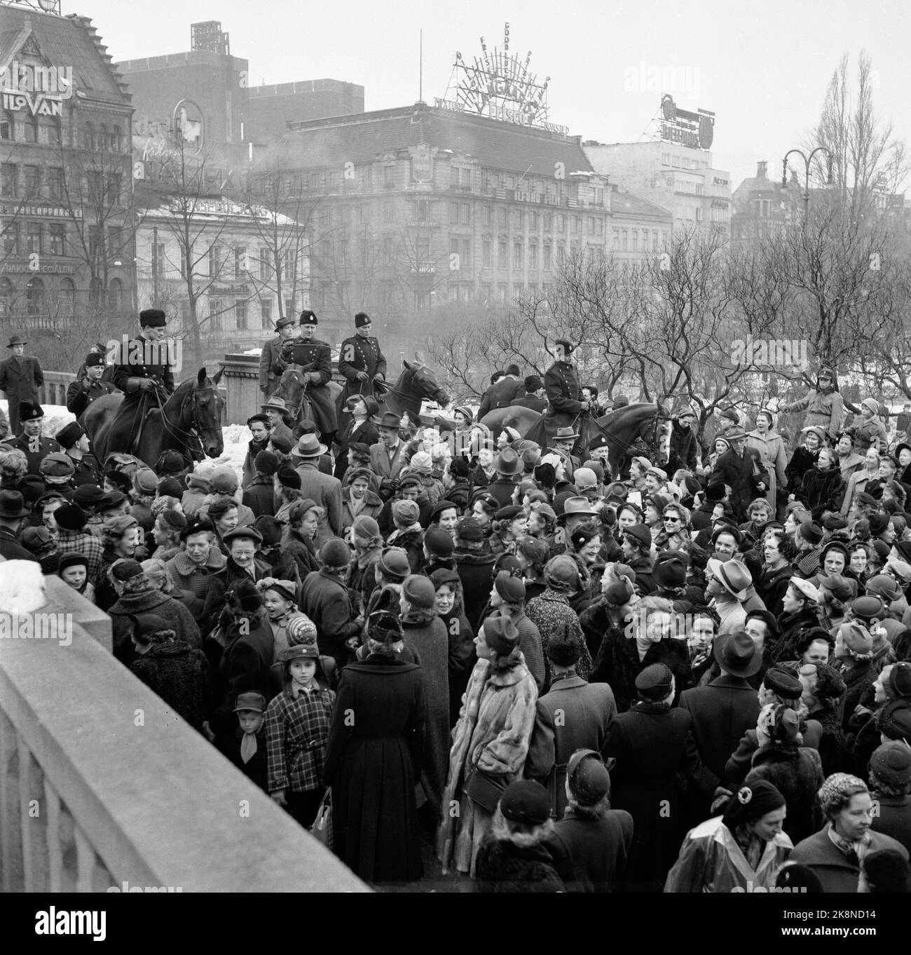 Parents are demonstrating outside the storting hi-res stock photography ...
