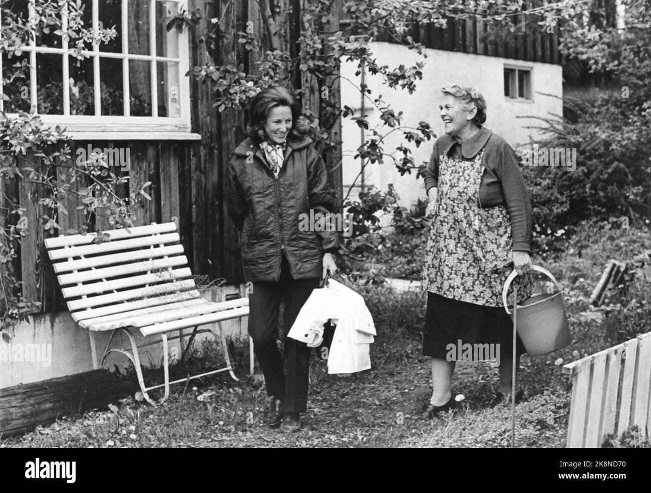 Asker 19680606. Crown Prince Harald's new sailboat "Fram IV" is ...