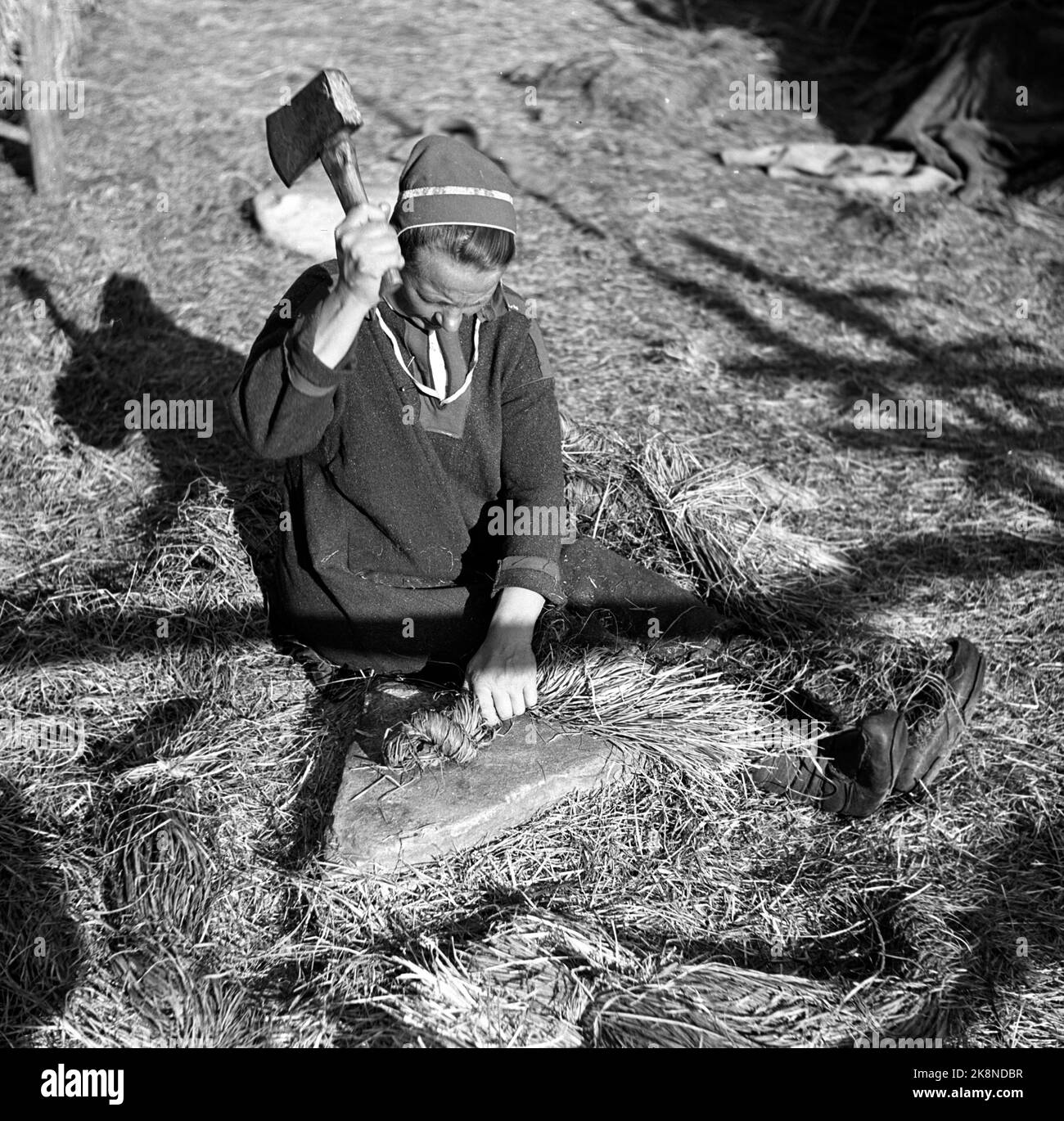 Karasjok Sept. 1946 daily life in Northern Norway after World War II. A ...