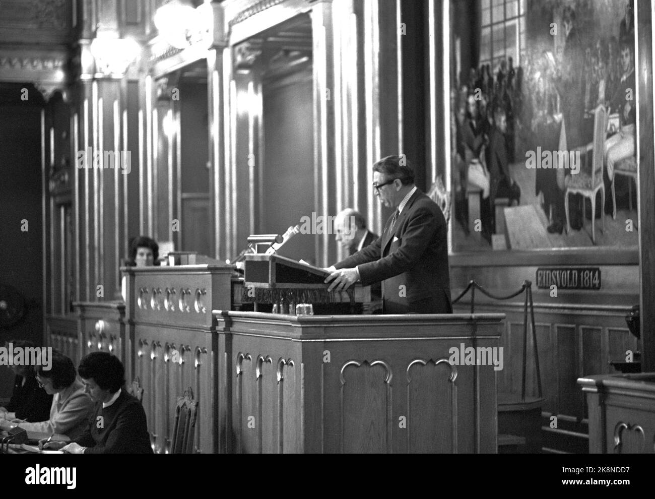 Oslo 19731217: A day in Minister of Trade Jens Evensen. Here Jens ...