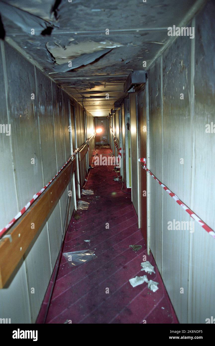 Lysekil 19900409. "Scandinavian Star" pictures from after the fire ...