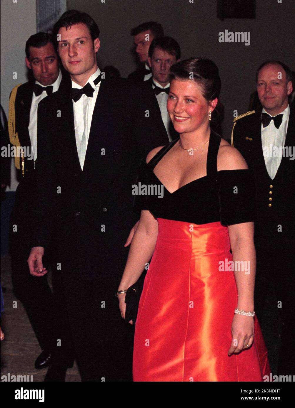 Copenhagen 19950317. Royal wedding in Denmark. Prince Joachim marries ...
