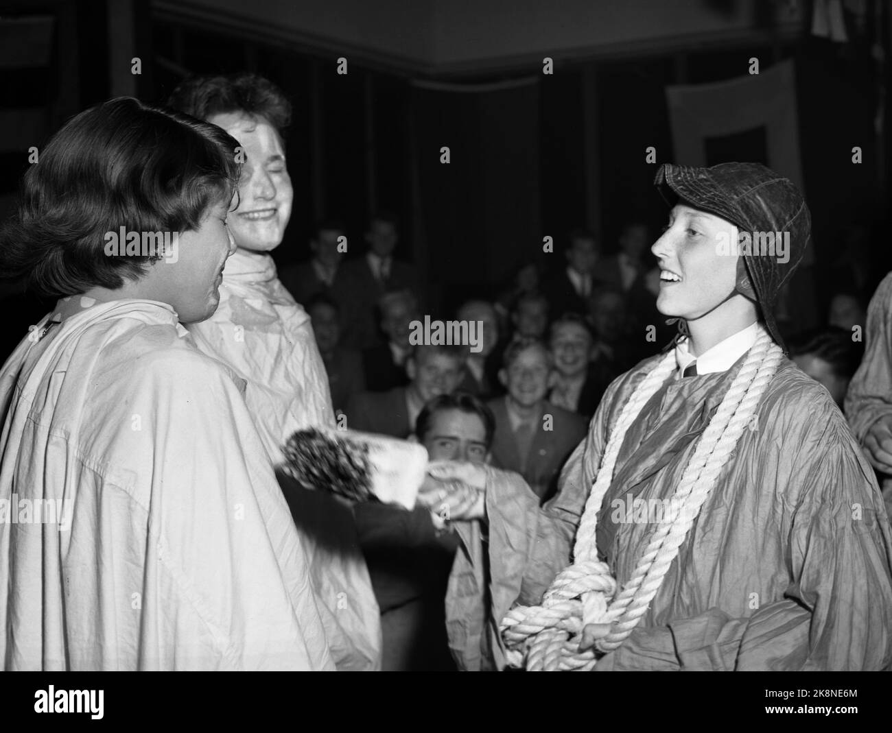 Oslo 19500916. Here we see Prince Harald at a sailing party as Prince ...