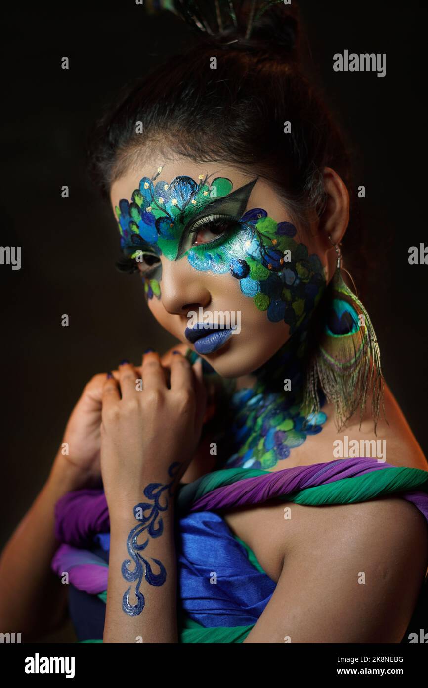 Peacock Fantasy Makeup