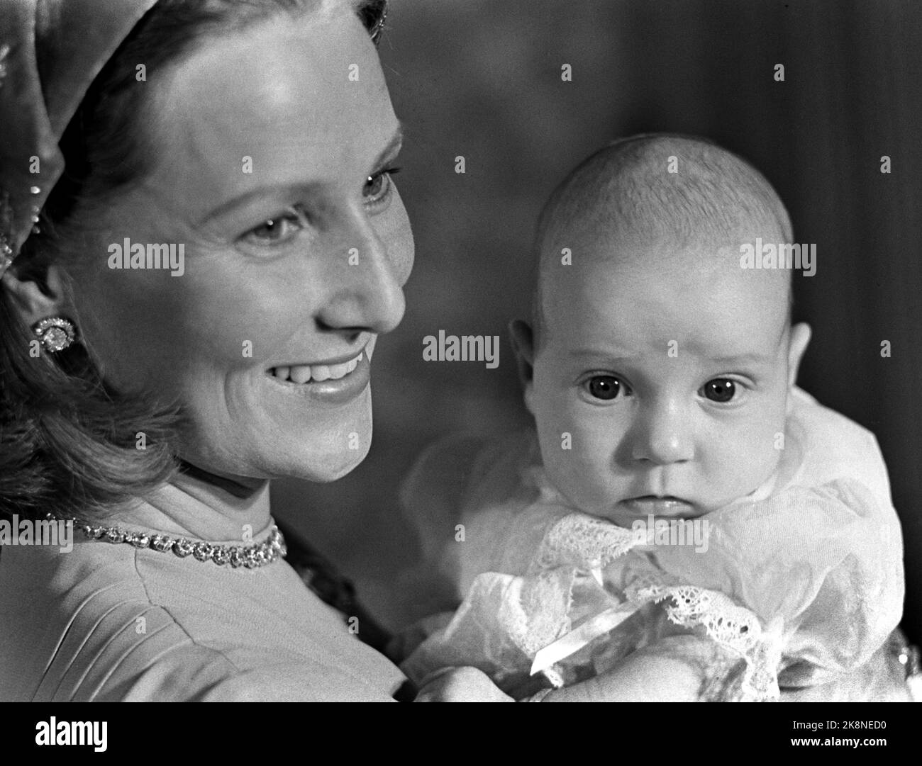 Oslo, the castle. 19730920. Prince Haakon Magnus baptism at the castle ...