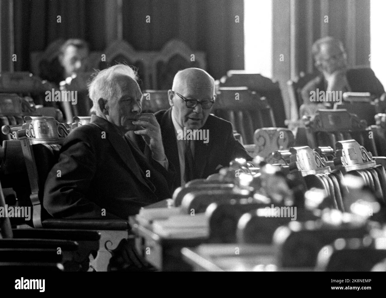 Oslo 19650624 Storting debate on the coke. The representatives Bent ...