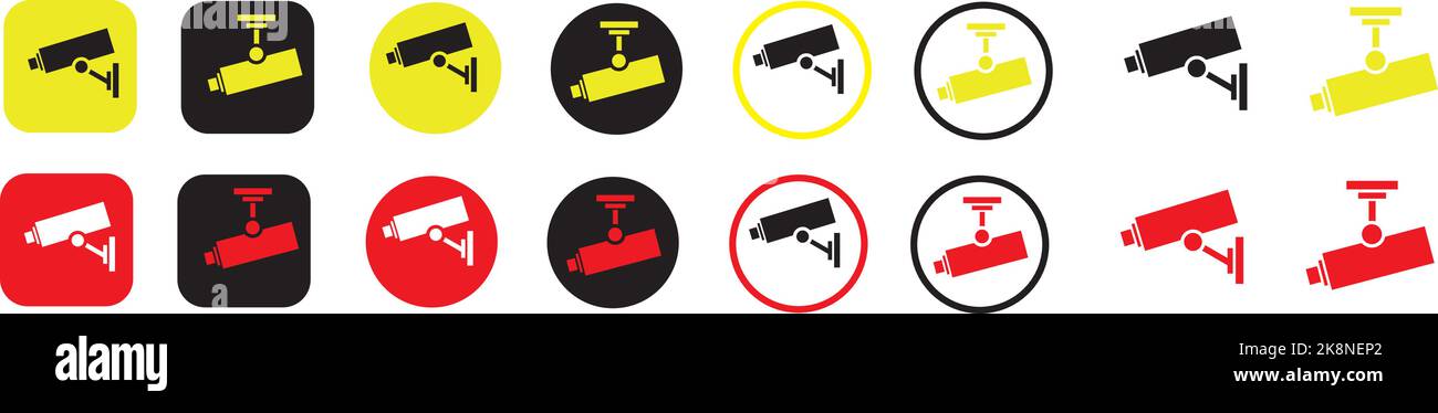 Security protection icons collection hi-res stock photography and ...