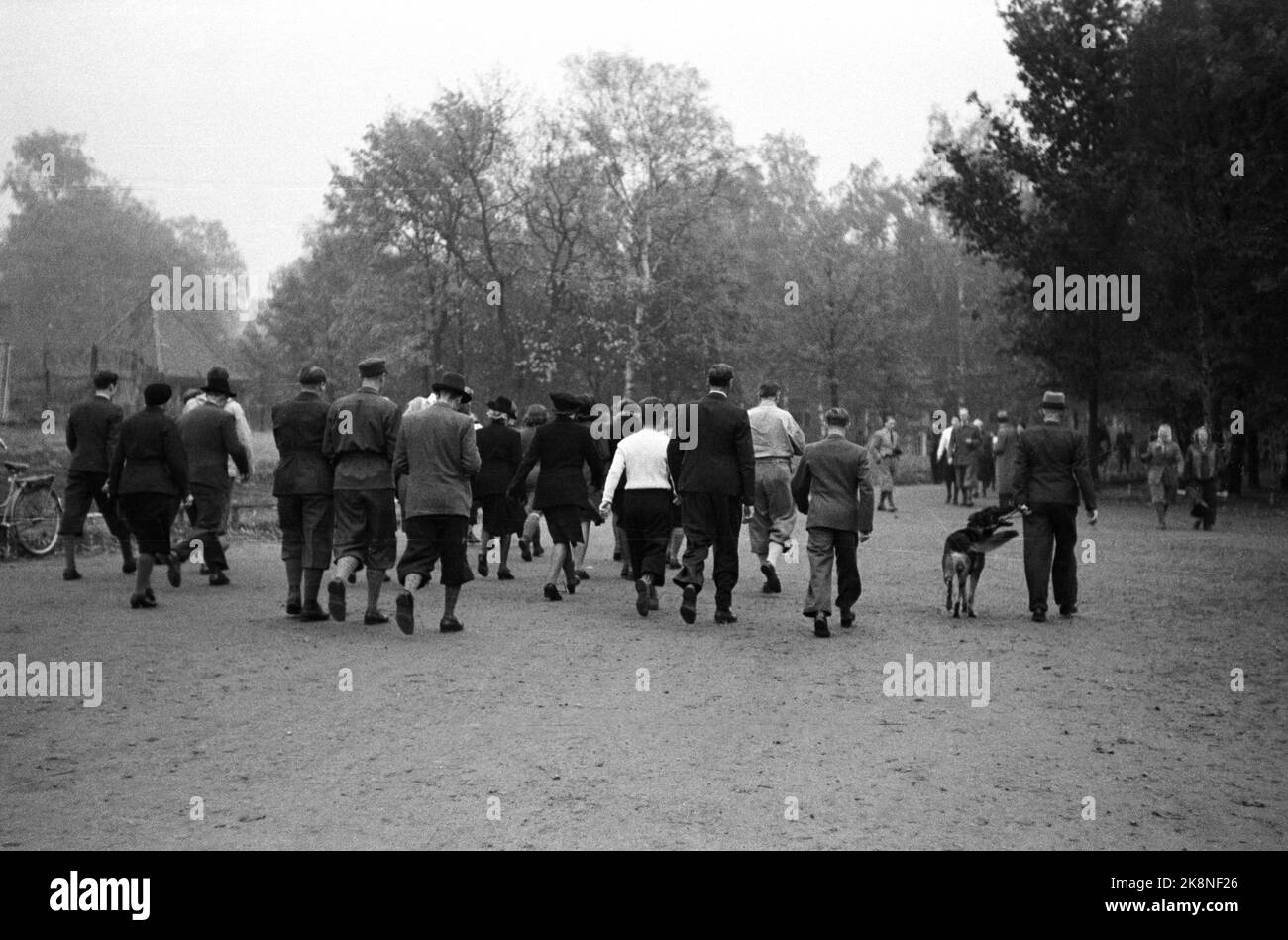Oslo October 1945. The peace march. All of Norway goes a peace march ...