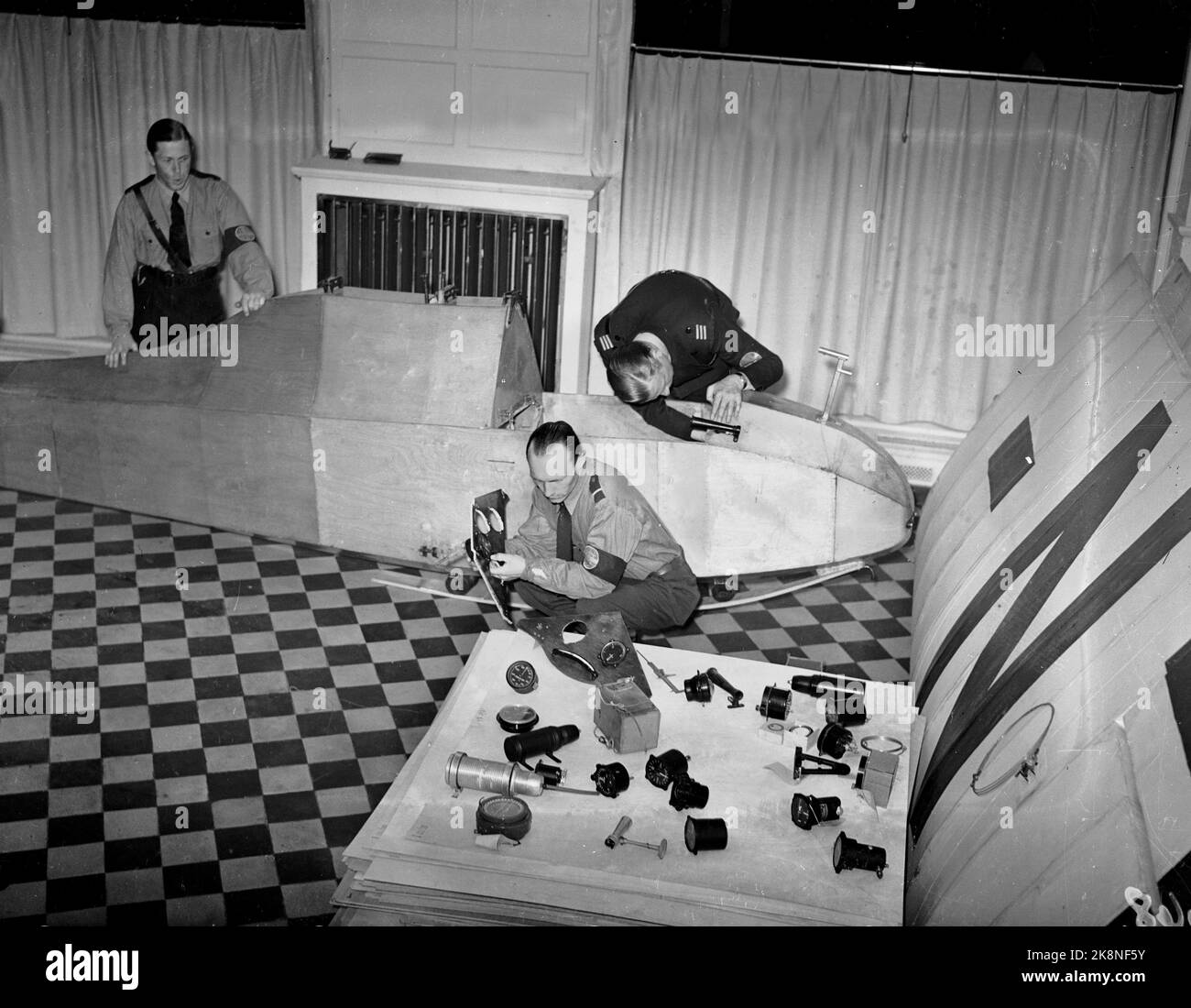 Oslo May 1942. Hirden Flykorps, Drammensveien 20. Interior Photo: Aage ...