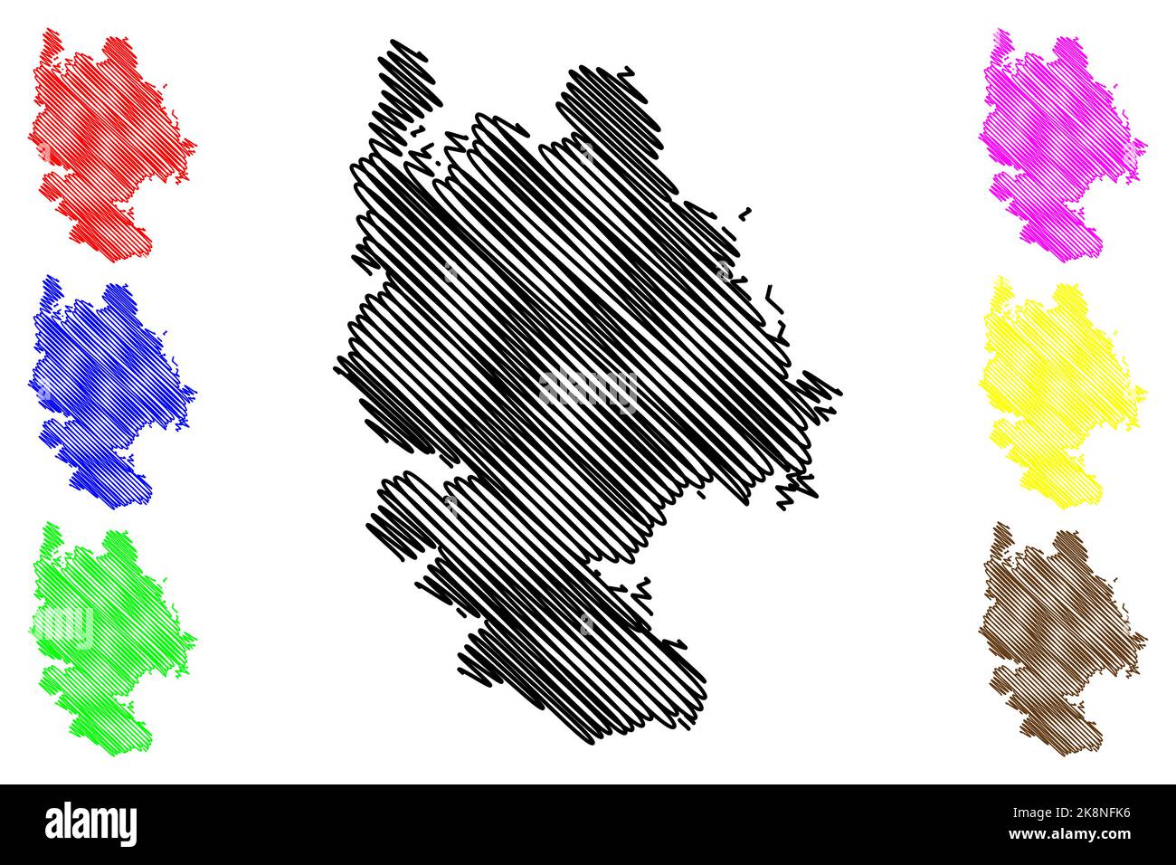 Cristobal island travel map hi-res stock photography and images - Alamy