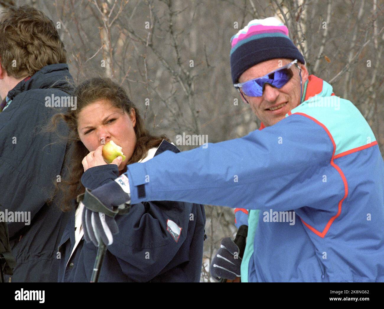 Sikkilsdalen 19950415: The Norwegian royal family on Easter holidays in ...