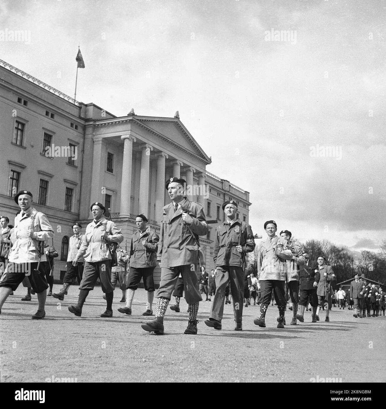 The milorg group soldiers in parade at the castle photo hi-res stock ...