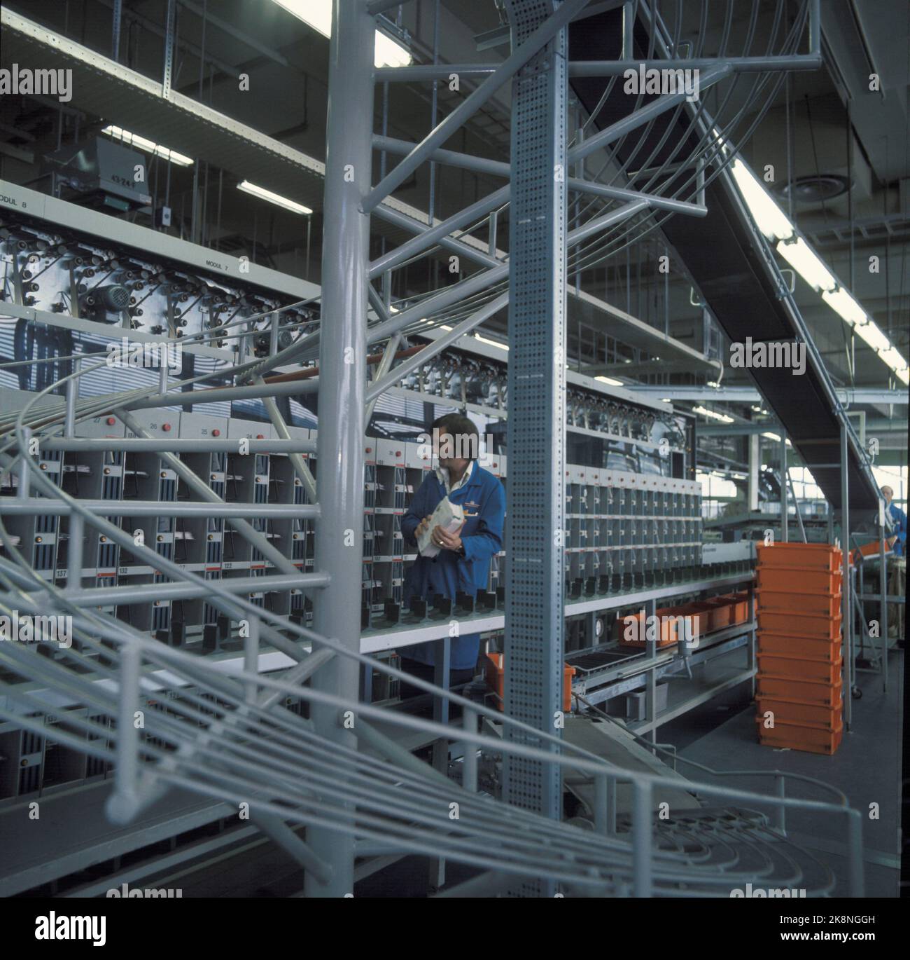 Oslo 1975. Oslo post terminal. Postgiro building, Gunnerus`gate 14 ...