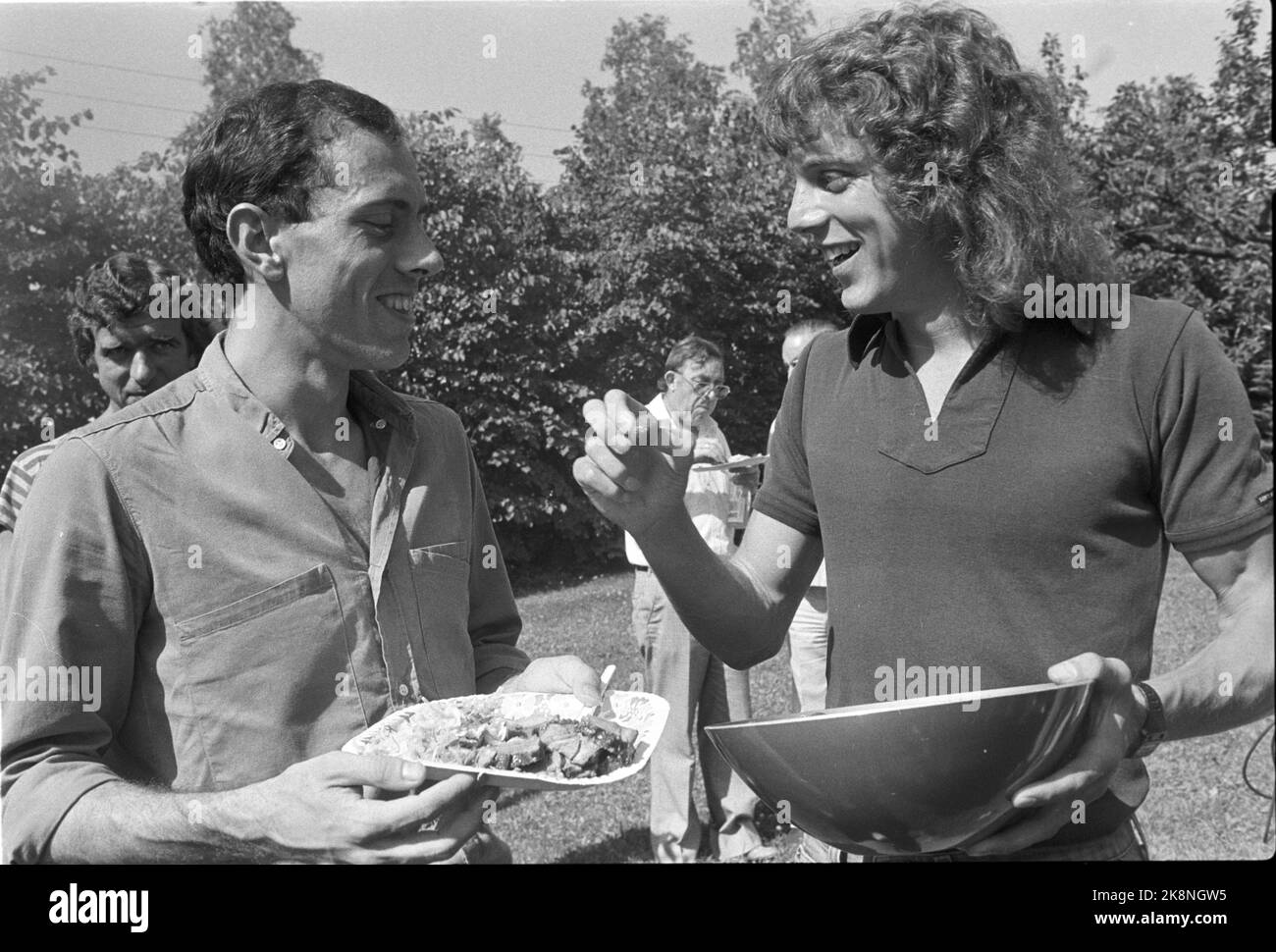 Oslo 19810711 bislett games athletics steve ovett uk hi-res stock ...