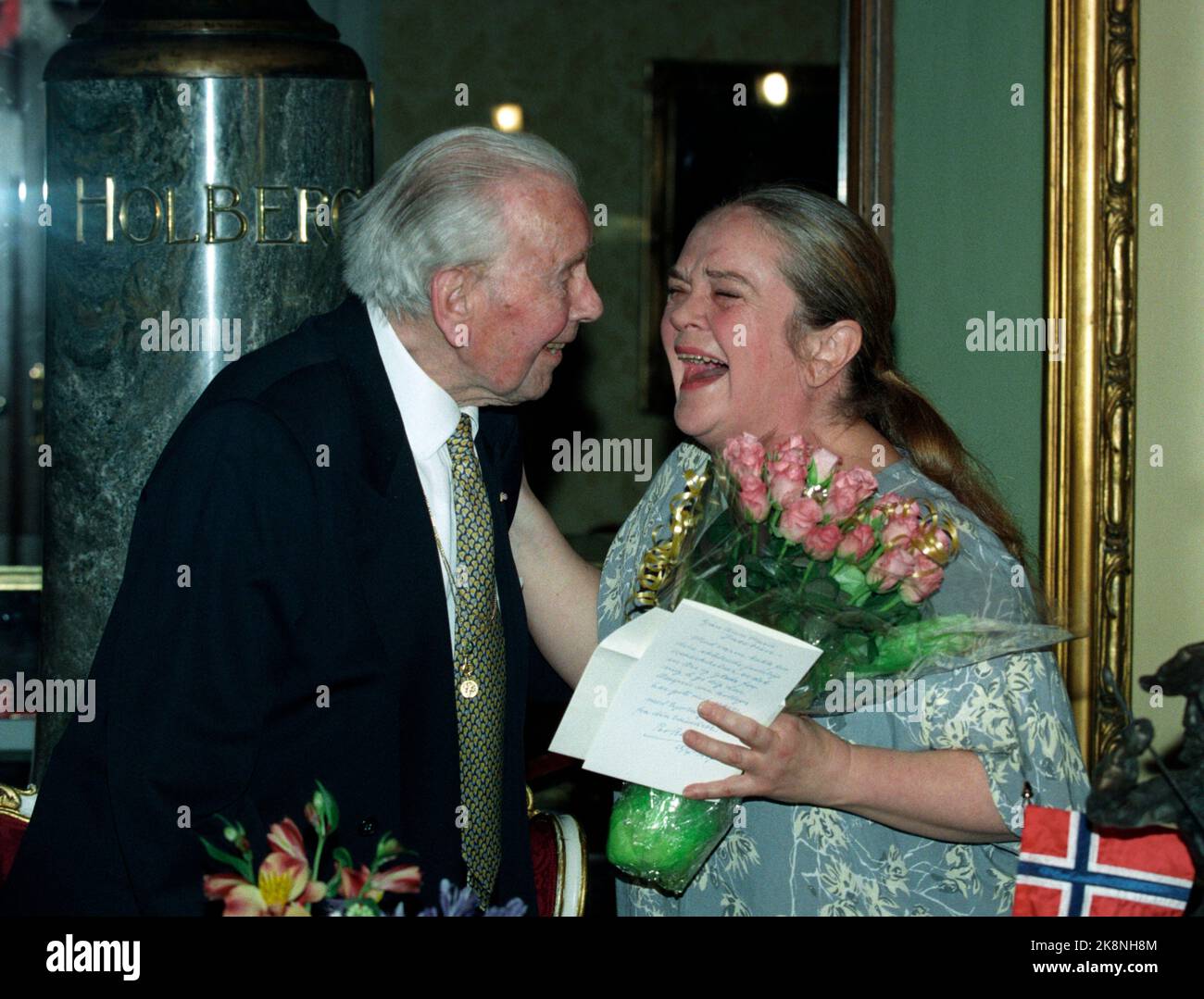 Oslo 19970424 at the actor per aabels 95th day hi-res stock photography ...