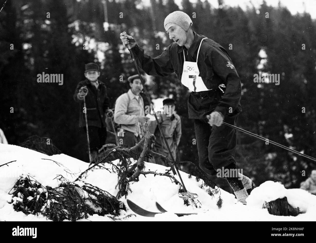 Olympics in 1952. Cross -country skiing, 50 km, men. Norwegian Olav Økern became No. four, he ...