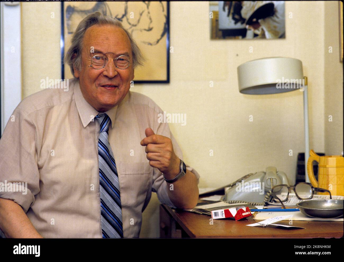 Oslo 19850905. Gisle Straume, actor and former theater manager ...