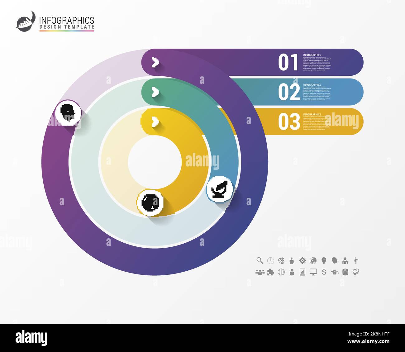 Pie Chart Circle Graph. Modern Infographics Design Template. Vector illustration Stock Vector ...