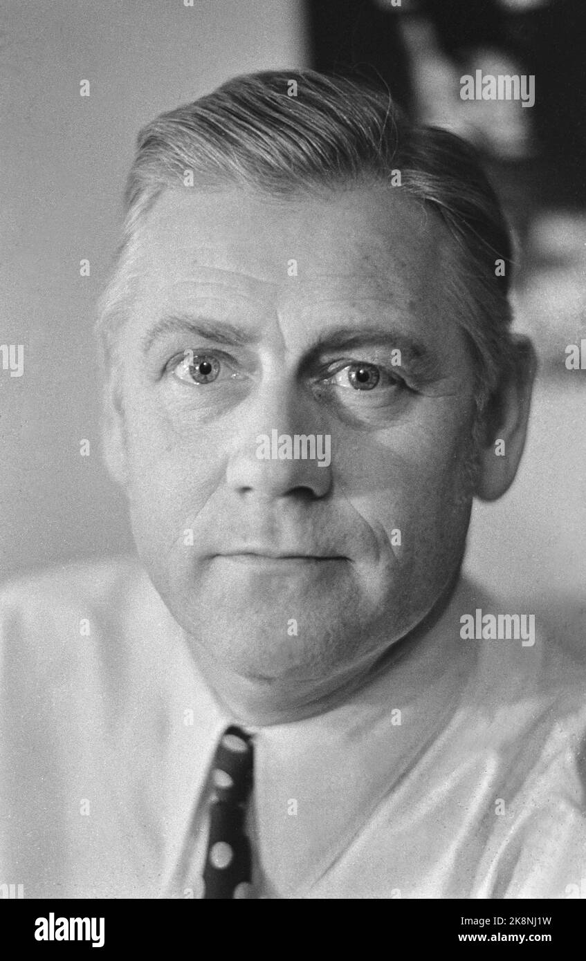 Oslo 19700116 portrait of actor arve opsahl photo hi-res stock ...