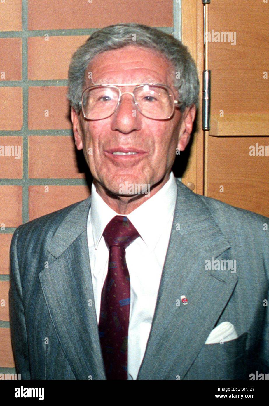 Oslo 19920603. Pianist Robert Levin in connection of the unveiling of the bust of him at the ...