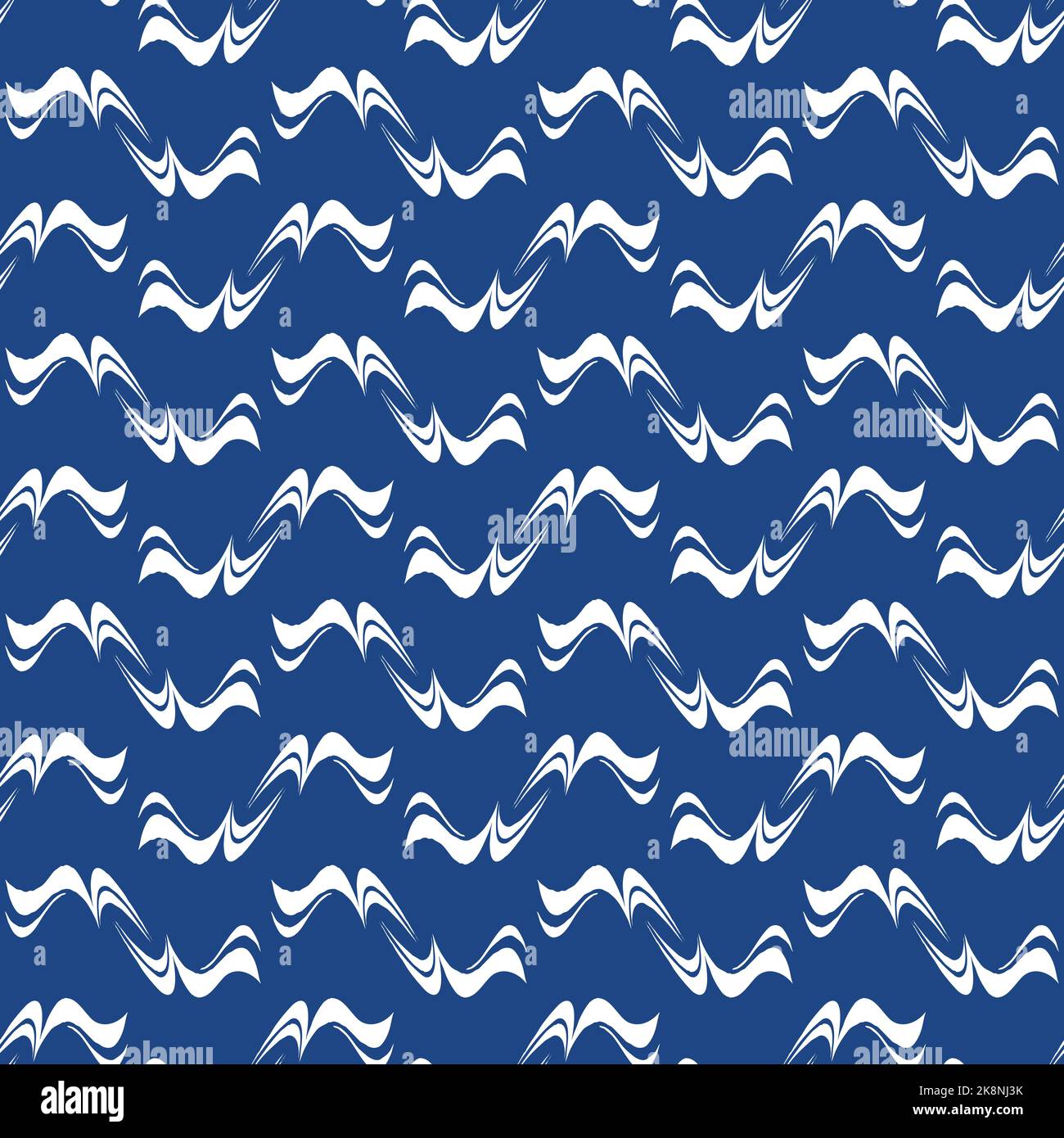 Seamless pattern in trendy blue color. Classic Blue Color of the Year ...