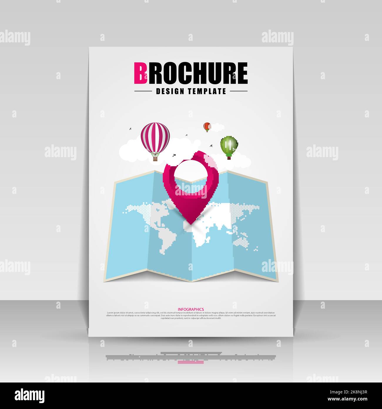 Brochure cover design. Flyer, poster, booklet template. Vector ...