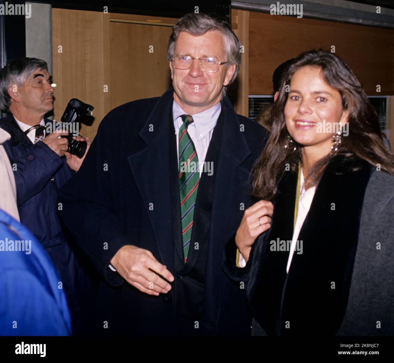 199002 trygve hegnar and lise reiertsen photographed february 1990 ...