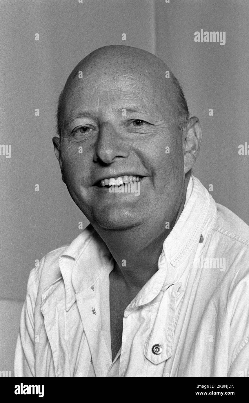 Oslo 19830811. Bjørn Lie-Hansen, opera singer, bass soloist at the ...