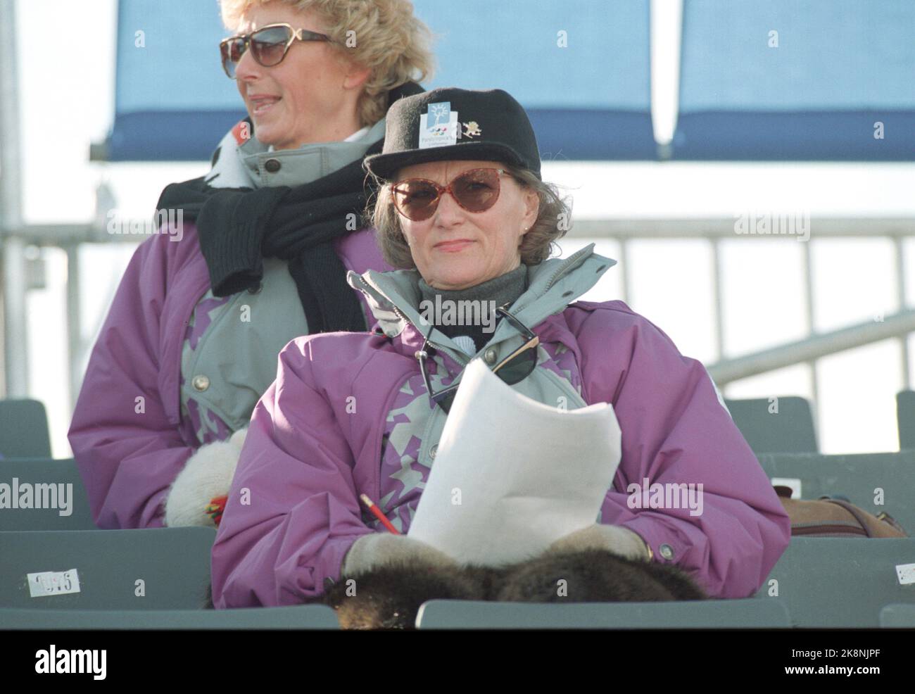 Lillehammer 19940311. Paralympics 1994. Queen Sonja is an avid ...