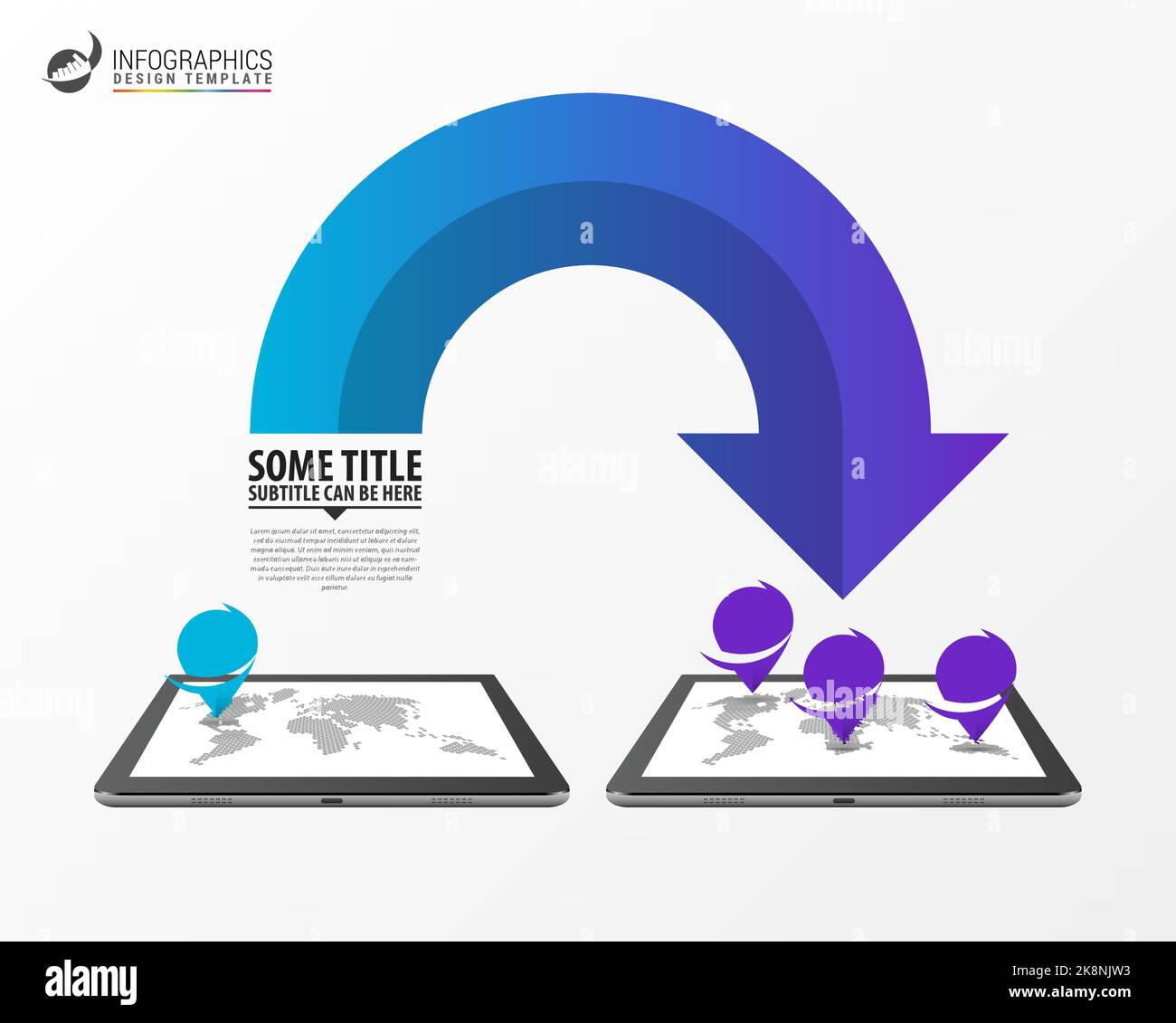 Infographic design template. Travel digital concept. Vector ...