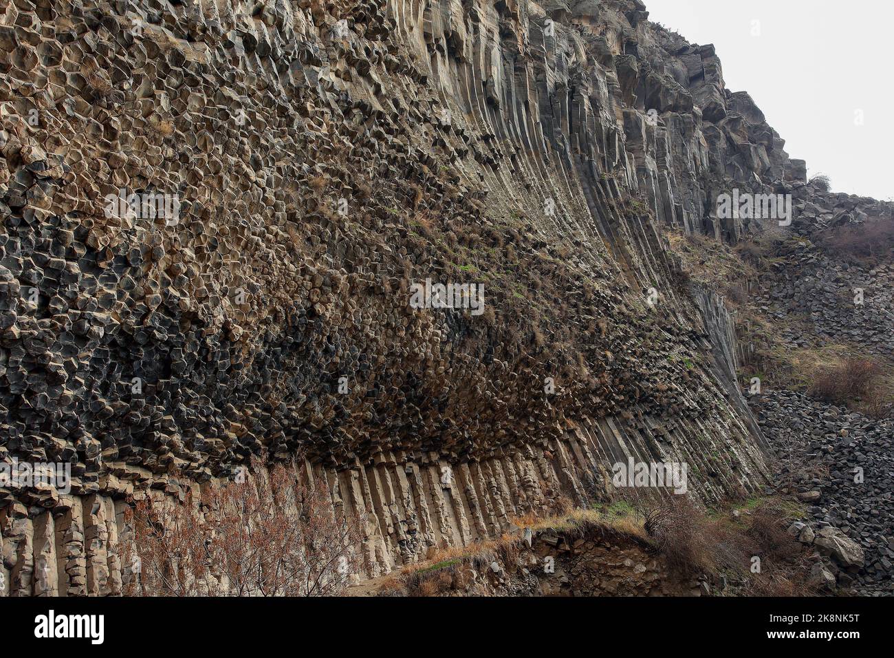 The extraordinary Stone Symphony located in Garni, Armenia Stock Photo ...