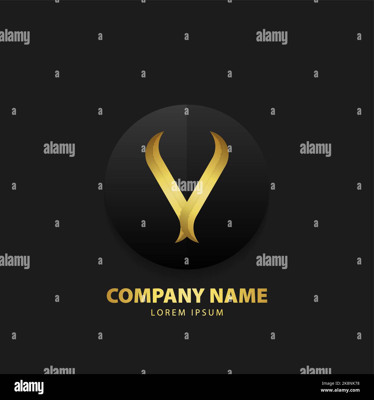 Gold alphabet letter V. Modern design. Vector illustration Stock Vector ...