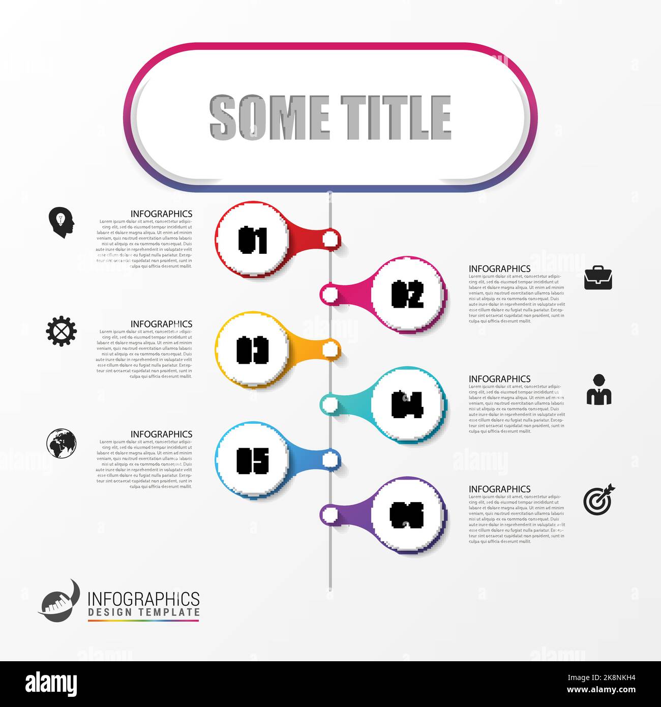 Infographics design template. Timeline concept with icons. Vector ...