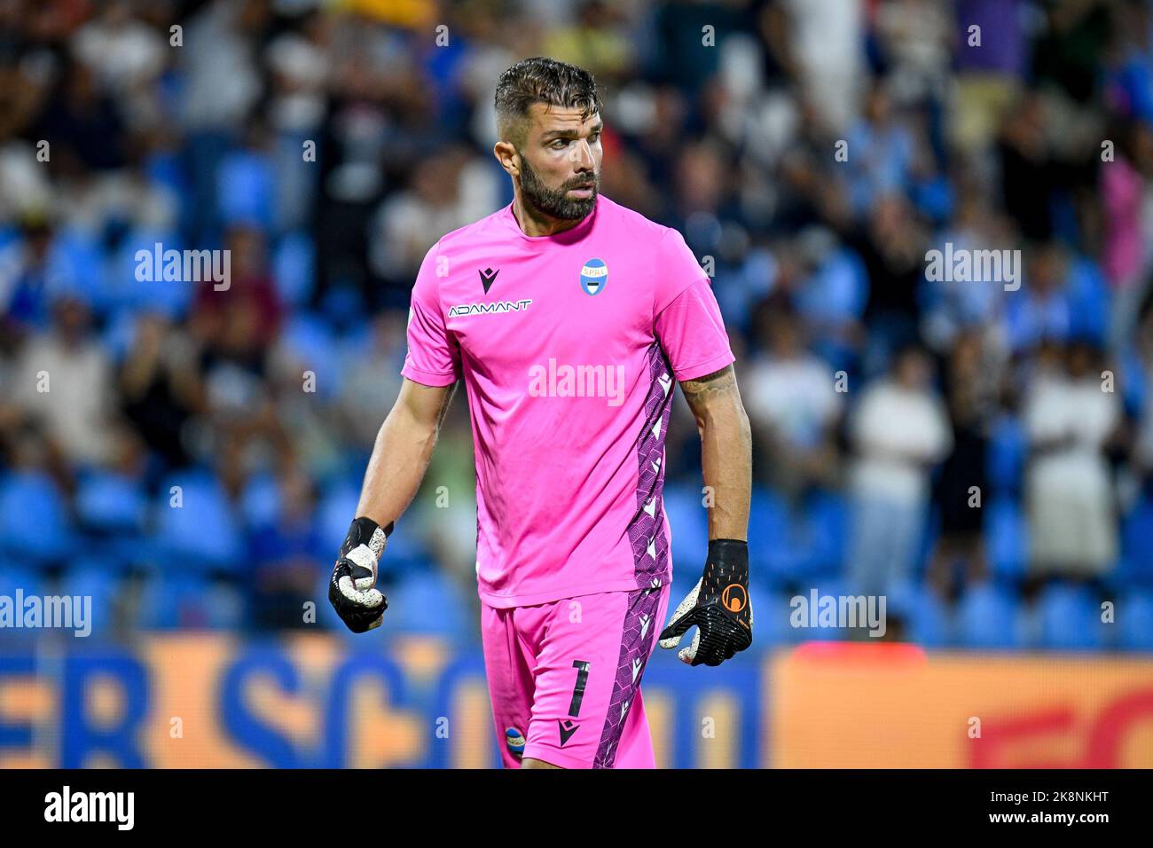 Paolo Mazza stadium, Ferrara, Italy, August 27, 2022, SPAL's Enrico ...