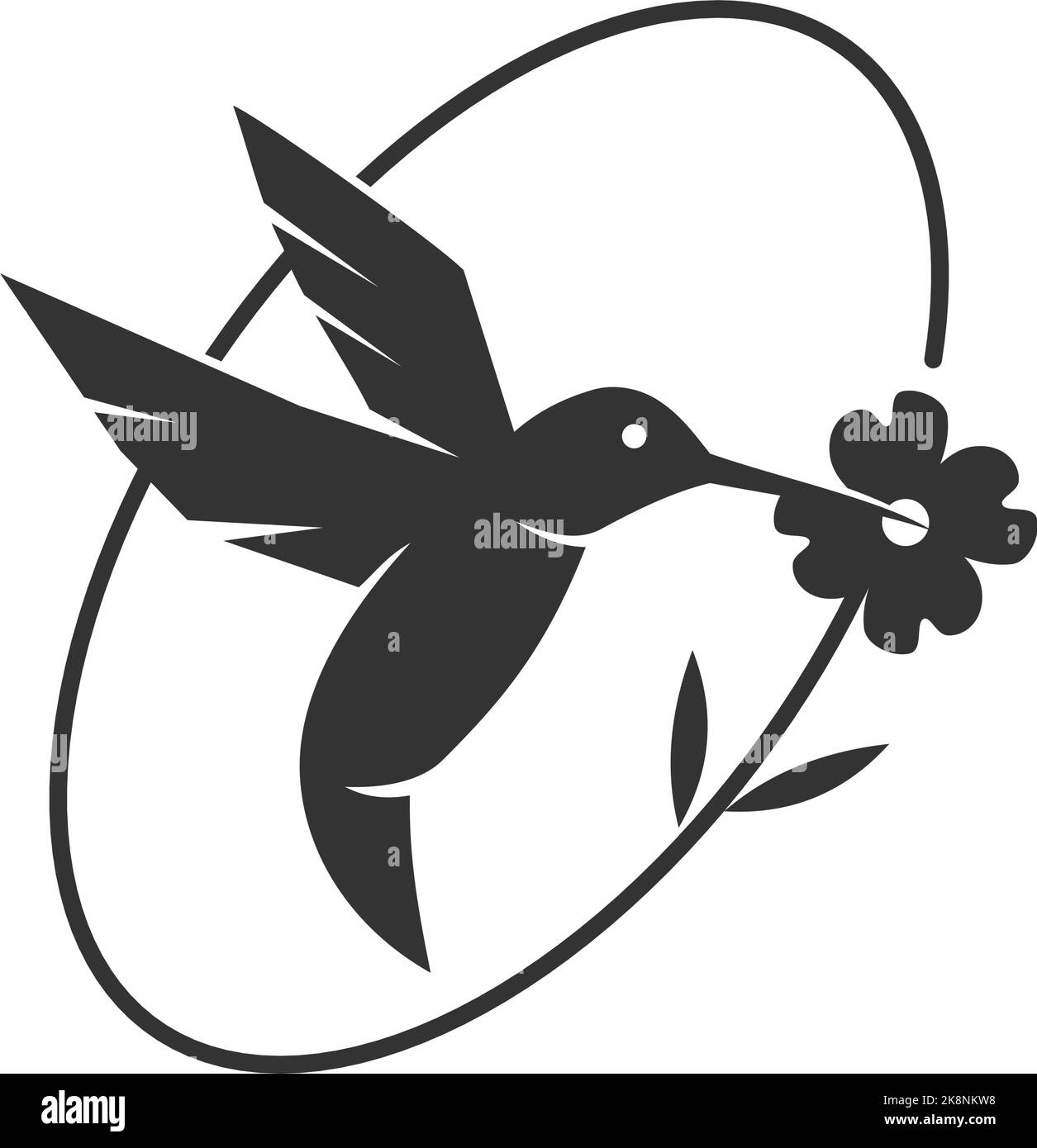 hummingbird bird logo icon abstract vector illustration Brand Identity ...