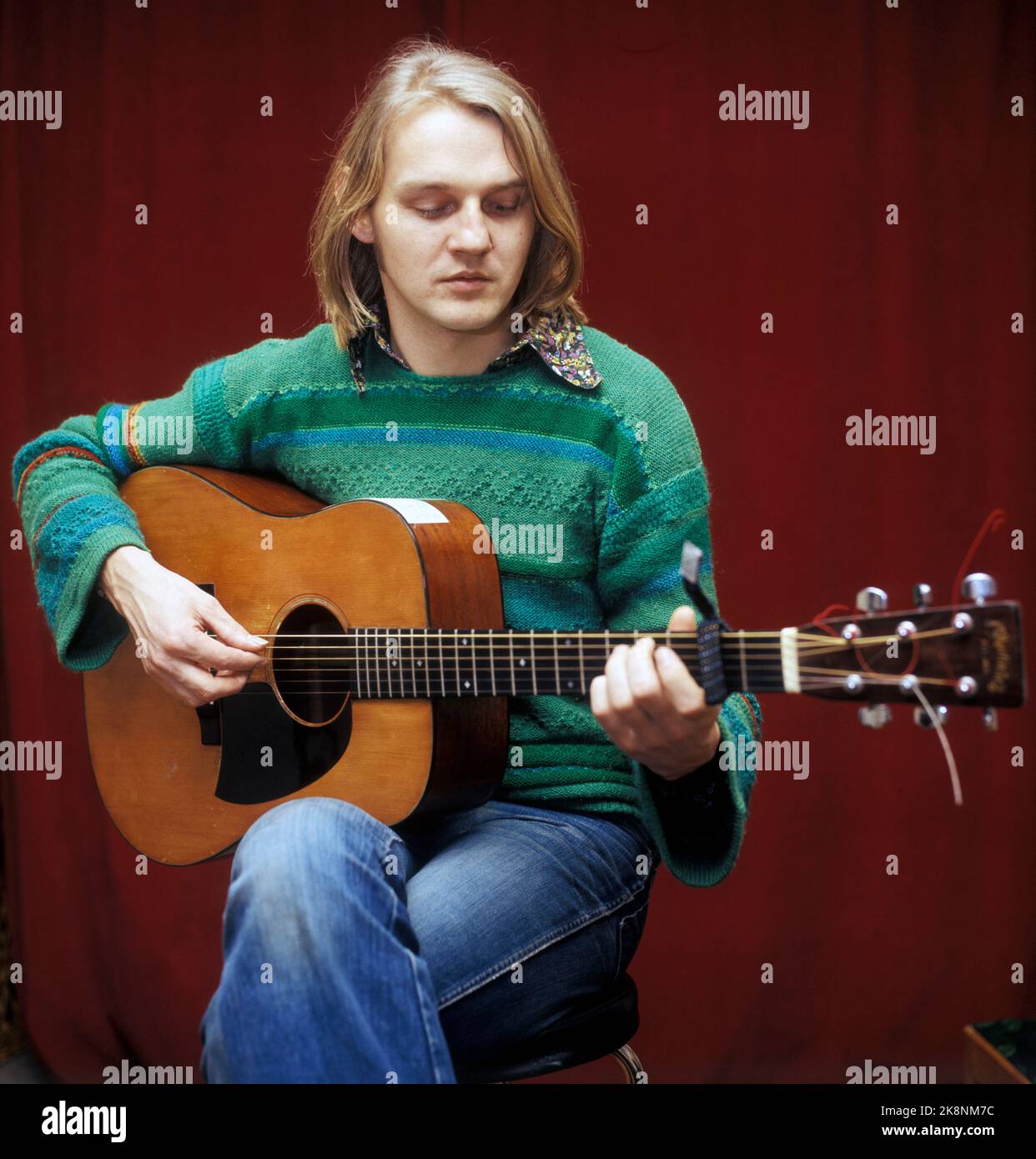 Oslo January 19, 1977. Singer singer Finn Kalvik. Photo; Bjørn ...