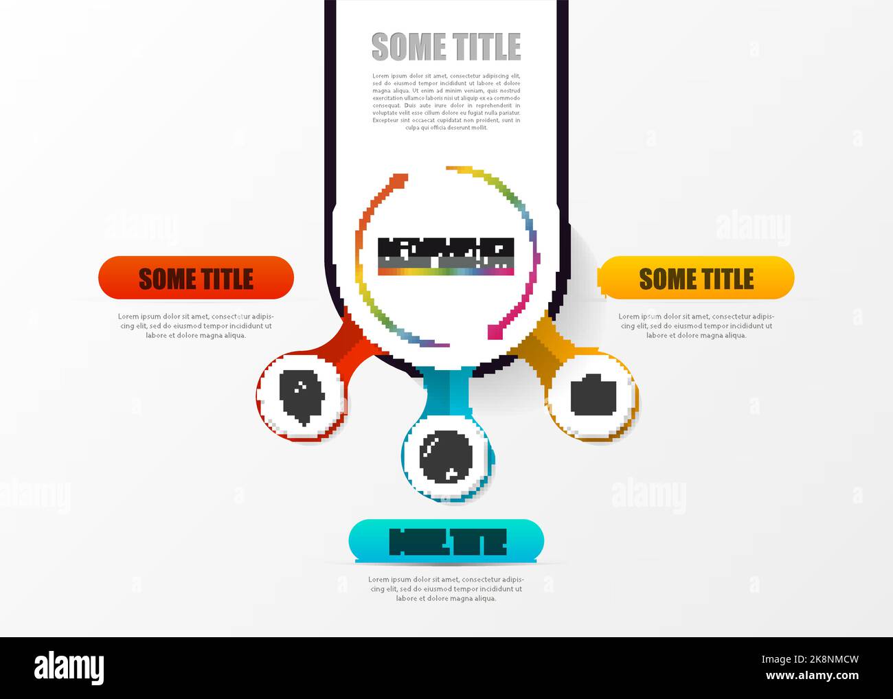 Circle infographics. Template for diagram, graph, presentation and ...