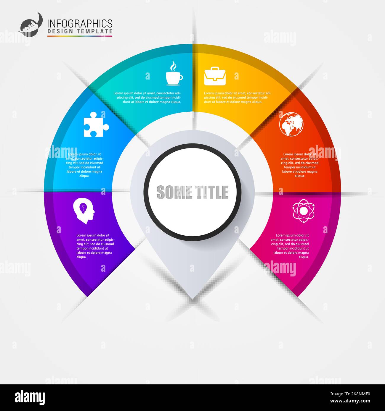 Infographics step by step with pointer. Business concept. Vector ...