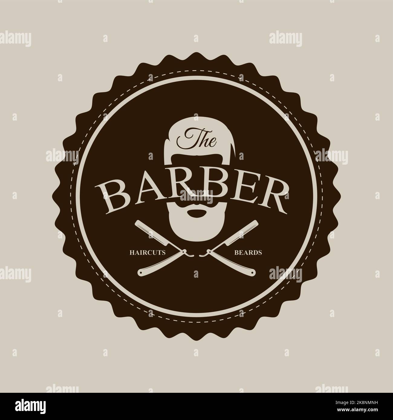 Barber shop symbol. Modern design icon. Vector illustration Stock ...