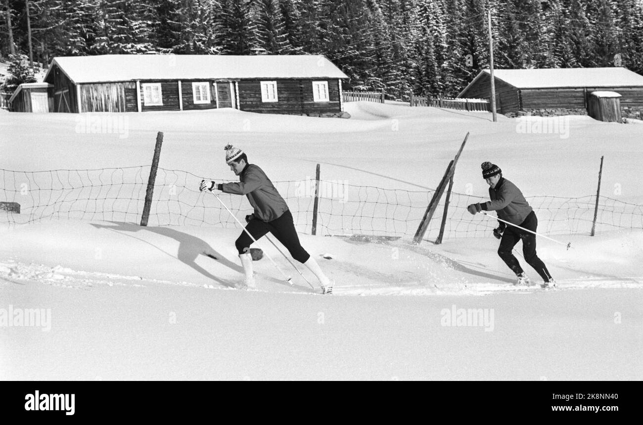 Engerdal February 20, 1971. Two skiers have created industry, it is f.v ...