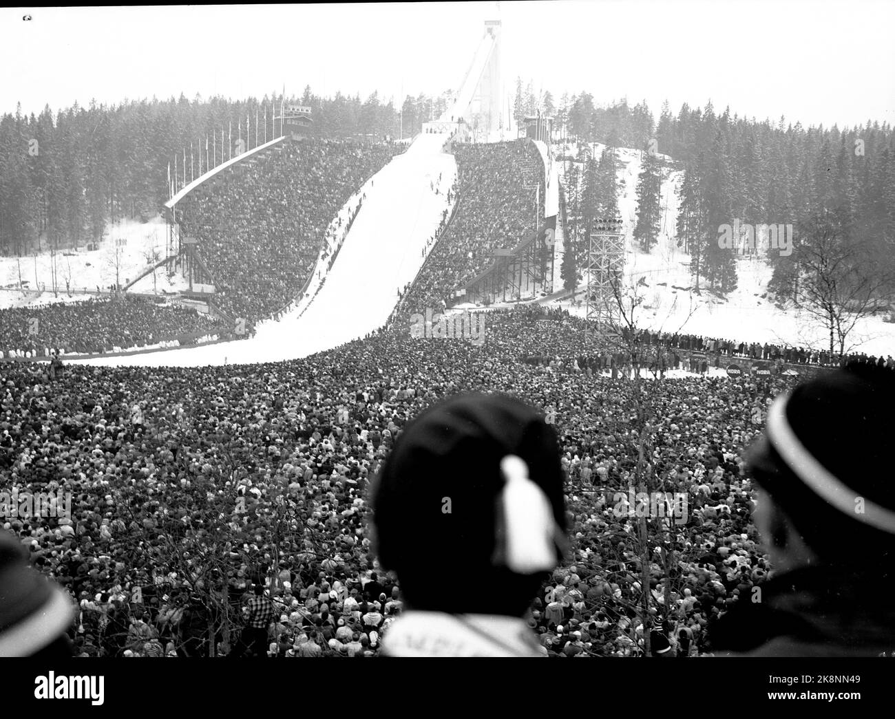 Oslo 19520224. Olympics in Oslo 1952, especially jumping in ...